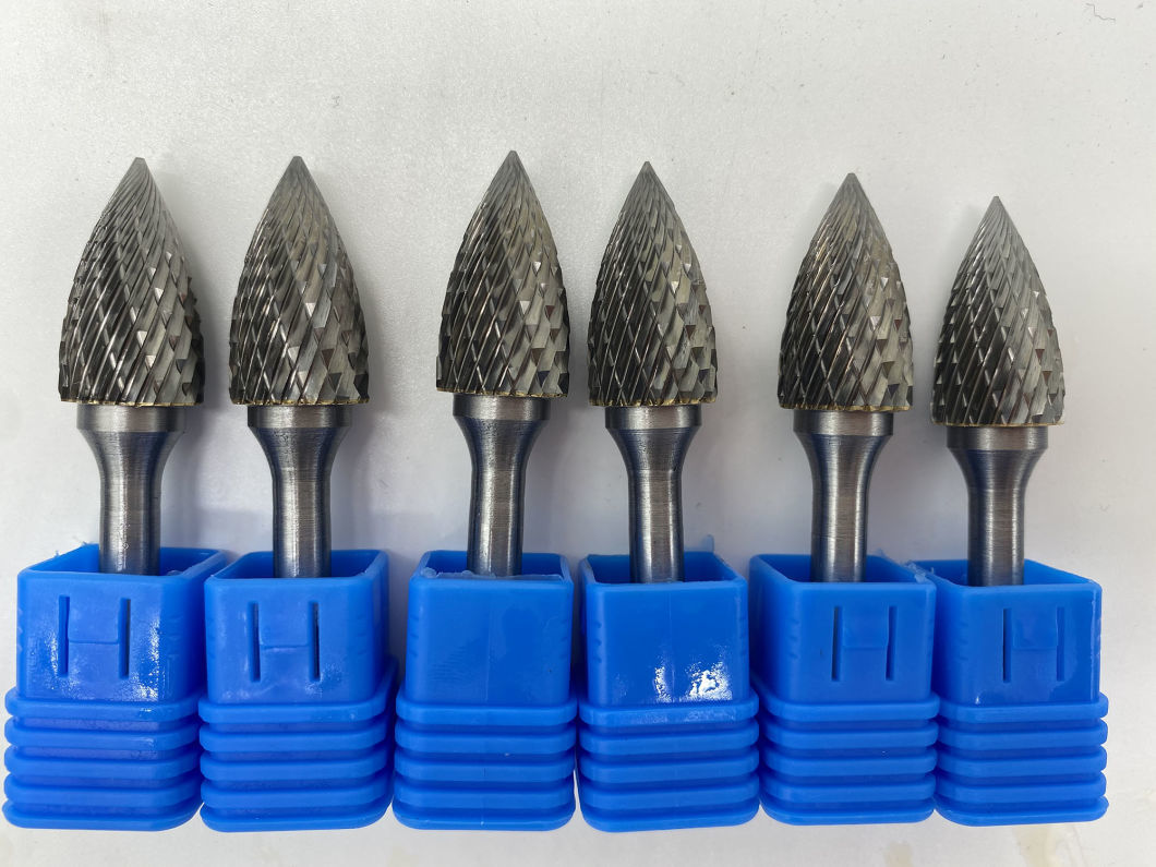 Wear-Resisting SA-5 Tungsten Carbide Burr Cylinder Shape Double Cut Rotary Burr File with 1/4&prime;&prime; Shank
