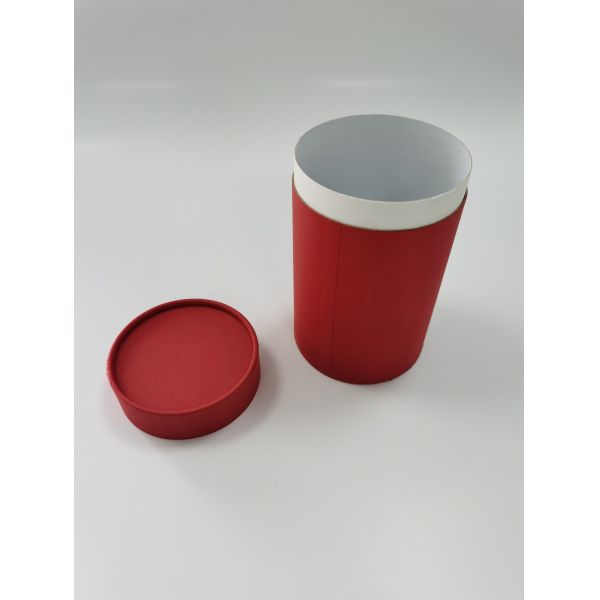 Quality ODM Gift Retail Packaging Boxes Flexographic Printing Red Tube for sale