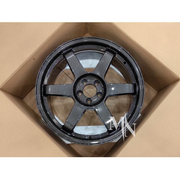 Quality Volk Racing TE37 SL Wheels Black Edition III 4x100 5x120 18 19 20 Inch Custom Double Black Rims for sale