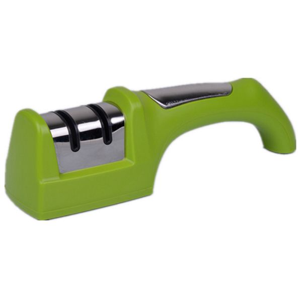 Quality Portable Stainless Steel Handle Knife Sharpener With Diamond , Ceramic Wheel for sale