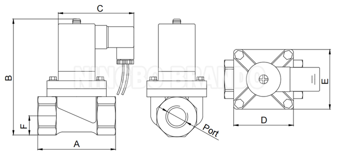 1/2'' Anti Corrosion UPVC Solenoid Valve For Chemical Acid Alkali 24V 110V 220V 0