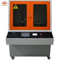 Quality 50KV IEC 60243 ASTM D149 Voltage Breakdown Tester , Solid Isulation Material Withstand Voltage Testing Machine for sale