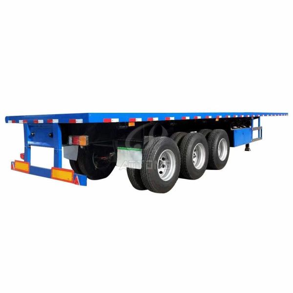 Quality Fuwa BPW Optional Flatbed Semi Trailer for Versatile and Flexible Cargo Transportation for sale