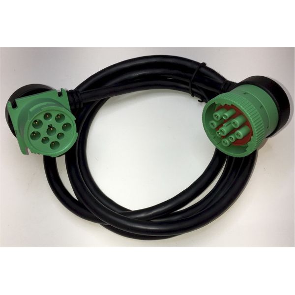 Quality Right Angle Green Deutsch 9 Pin J1939 Female to Right Angle J1939 Male Cable for sale