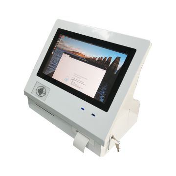 Quality Elegant stylish And Space-saving Desktop Kiosk With Durable Steel Enclosure for sale