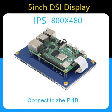 Quality 5.0 Inch Raspberry Pi Module 800*480 MIPI IPS TFT DSI Multi Touch LCD Module for sale