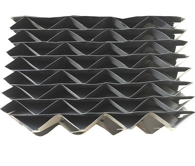 Quality Cooling Tower PVC Drift Eliminator Louver PVC Drift Mist Eliminators Black Drift for sale