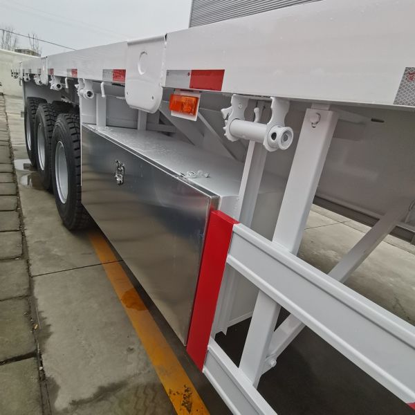 Quality 50T Load Capacity AND9400 Container Transport Flatbed Trailer Durable for sale