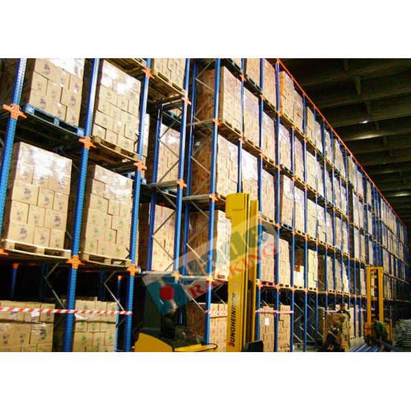 Quality Powder Coated Pallet Drive In And Drive Through Racking For Beverage Companies for sale