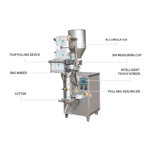 Quality 10ml 600ml Sunflower Seeds Granule Packing Machine 3 Side Seal 50g 100g for sale