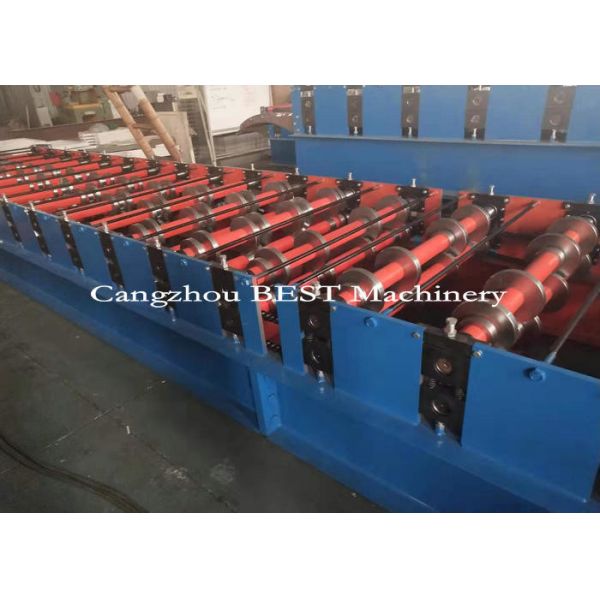 Quality Steel PPGI Sheet Floor Deck Roll Forming Machine 1250 Mm Max Width Fast Speed for sale