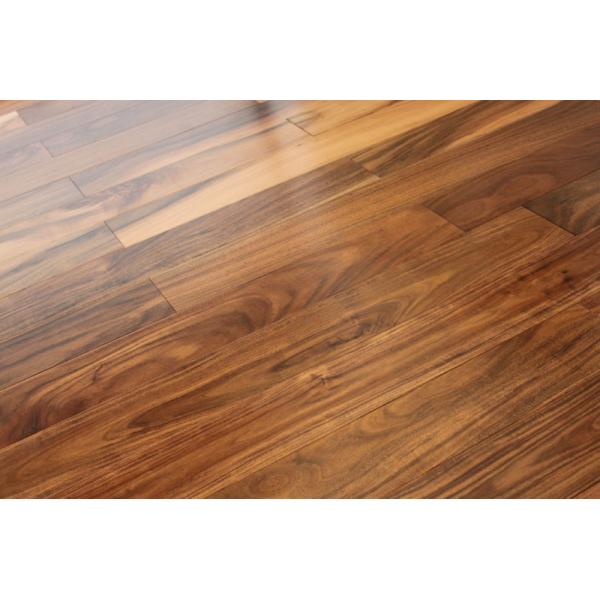 Quality smooth Small Leaf Acacia/Asian Walnut Engineered Hardwood Flooring for sale