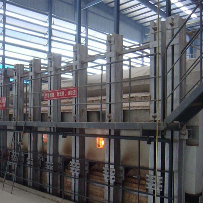 Quality Waste Gas Recycle Silica Sand 380V End Fired Furnace With Regenerator for sale