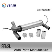 Quality 8inch Universal Car Exhaust Muffler Aluminized Straight Through Chambered for sale