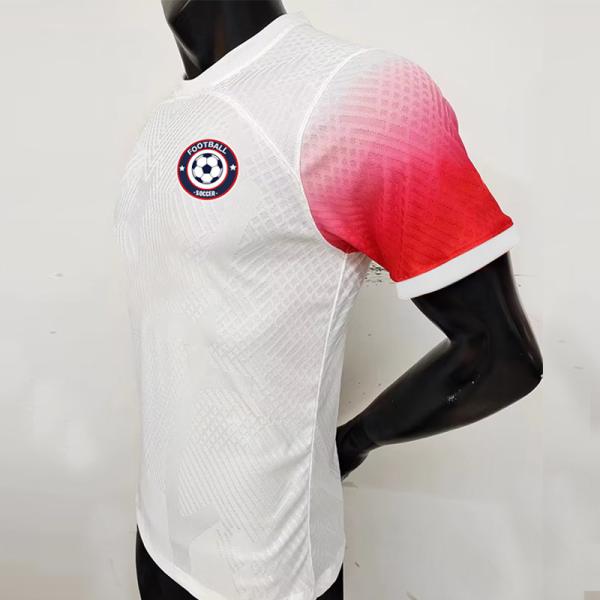 Quality 100% Polyester Custom Football Jersey 140-145gsm White Soccer Jersey for sale