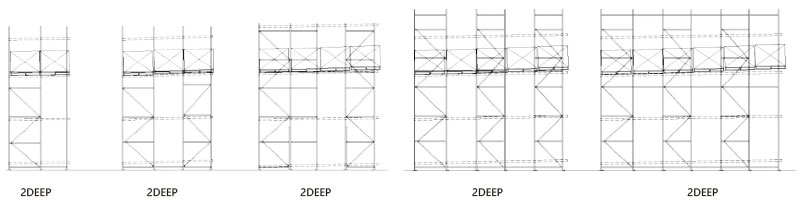 Push Back Pallet Rack High Density Warehouse Storag Rack