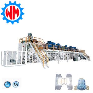 Quality High Speed Adult Diaper Making Machine Automatic Control System Lower Energy for sale