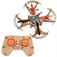 Quality Build and Learn Diy Wooden Building Drone Quadcopter Assemble Rc Drones Kit Set for sale