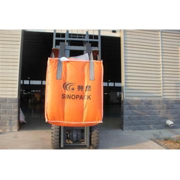 Quality Open Top Flat Bottom FIbc Shipping Container With 4 Corner Handle , 1000 KG for sale