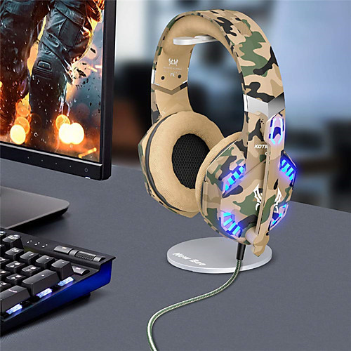 Quality Kotion Each G2600 50mm 2.2m Camouflage Gaming Headset for sale