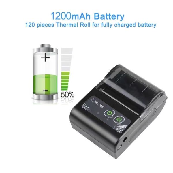 Quality BT Interface P10 Mobile Barcode Printer 58mm Supporting Android IOS System for sale