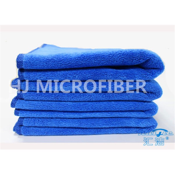 Quality Professional Royal Blue Window Car Cleaning Cloth / Microfiber Drying Towel For Cars for sale