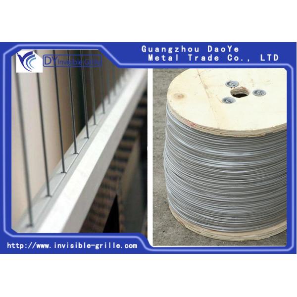 Quality School Fixed Invisible Grille With Improved Fire Escape Multiple Cables for sale