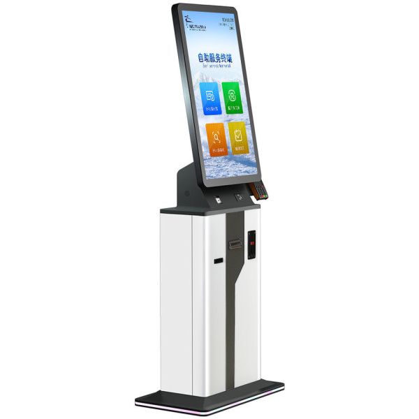 Quality 21.5 Inch Management Self Service Kiosk Payment Terminal With Qr Code Scanner Printer Pos for sale