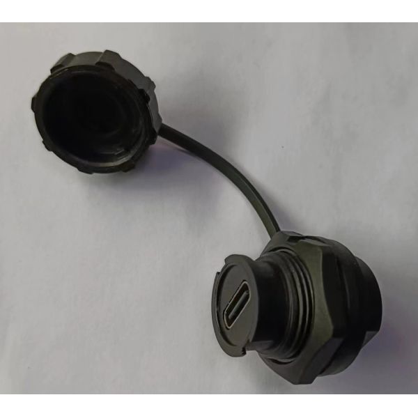 Quality Mini USB IP67 Waterproof Electrical Cable Connector 5/8 Screws for sale