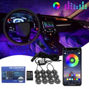 Quality RGB Controlled Interior Car Lights LED Car Atmosphere Light Atmosphere Light Led for sale
