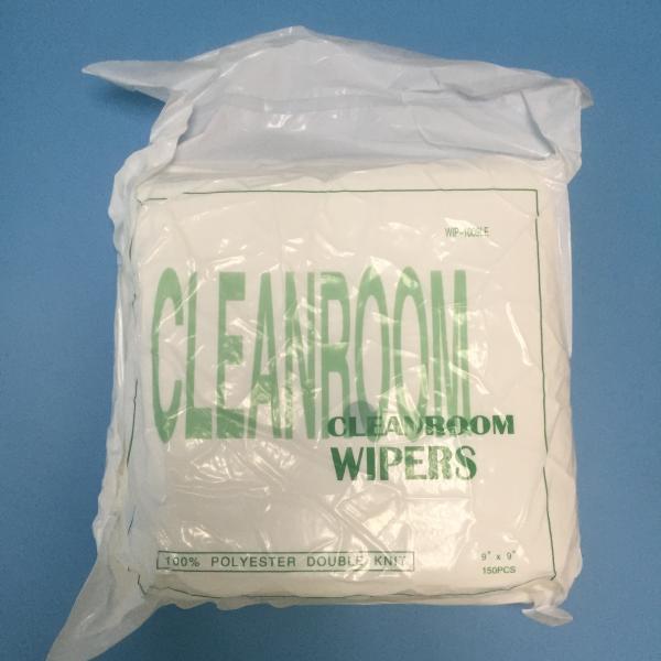 Quality 100% Polyester Cleanroom Wipes High Abrasion Resistance RoHS REACH Approve for sale