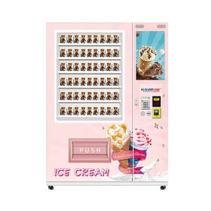 Quality 21.5 Touch Screen Frozen Treats Ice Cream Vending Machine Freezer Ice Cream for sale