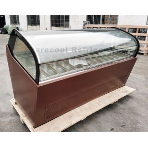 Quality Sharecool 24 Pans Ice Cream Freezer Display Cabinet Popsicle Freezer Display for sale