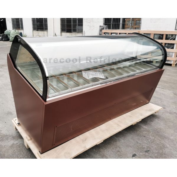 Quality Sharecool 24 Pans Ice Cream Freezer Display Cabinet Popsicle Freezer Display Case for sale