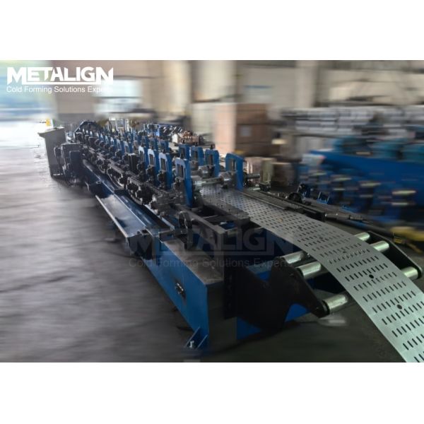 Quality Servo Feeding Punching Cable Tray Roll Forming Machine Production Line For for sale