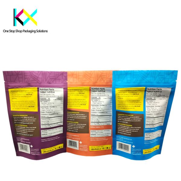 Quality OEM ODM Matte Digital Printed Stand Up Pouches For Supplement Moisture Proof for sale