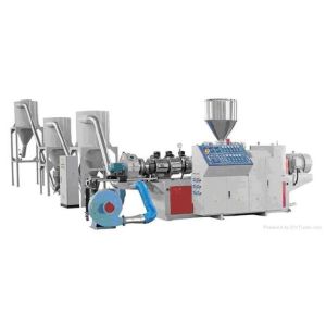 Quality Double Screw Hot Cutting Plastic Pelletizer Machine 60KW For PVC for sale