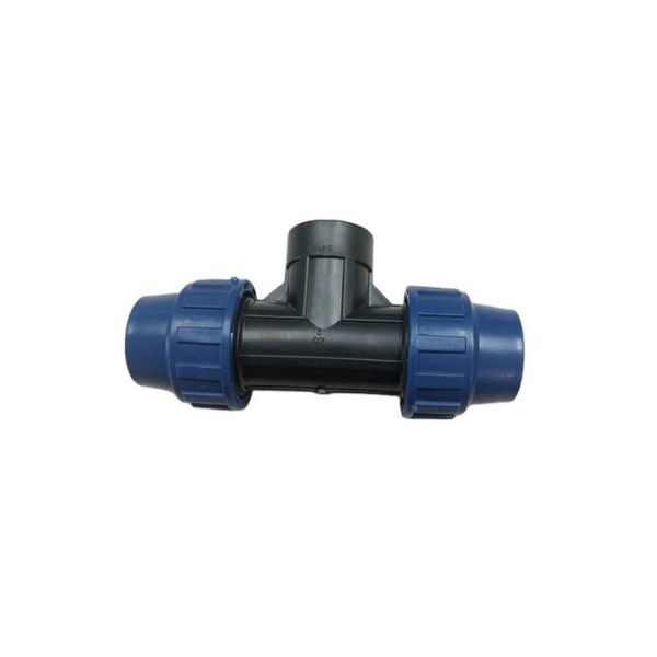 Quality 32mm Female Thread Tee Fast Joint HDPE Compression Fittings For Water Supplying for sale