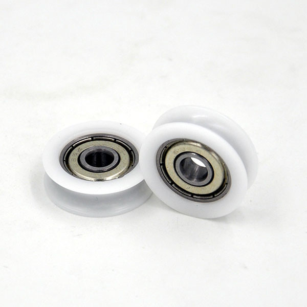 Quality U Grooved Plastic Ball Bearing Rollers POM Injected ISO Certificate for sale