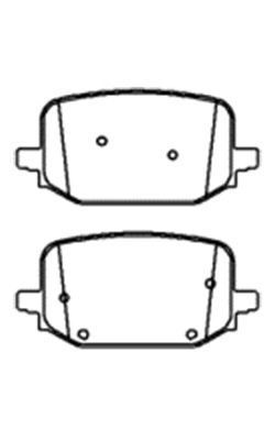 Quality 2020 Ford Explorer Brake Pads D2232 , L1MZ2200C Rear Brake Pad Replacement for sale