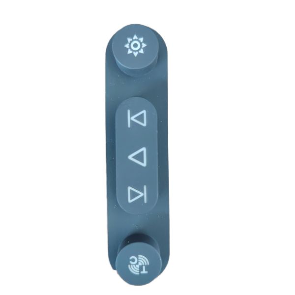Quality Customized silicone button laser engraving technology transparent waterproof for sale