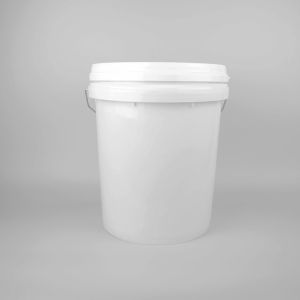 Quality 19L Plastic Paint Bucket with Handle and Lid for sale