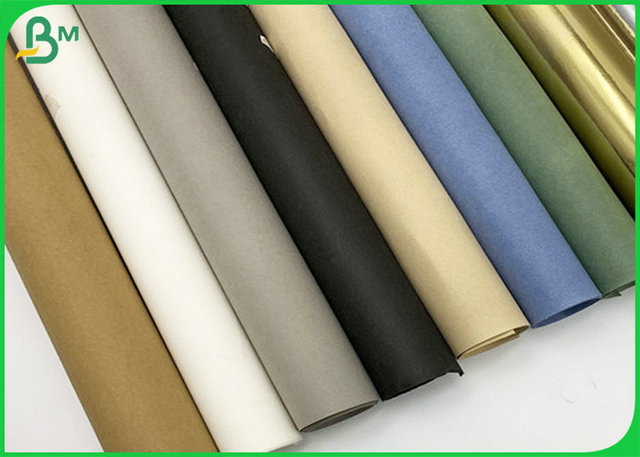 100% Recyclable Gold Color Washable Kraft Fabric For Making Women Wallet