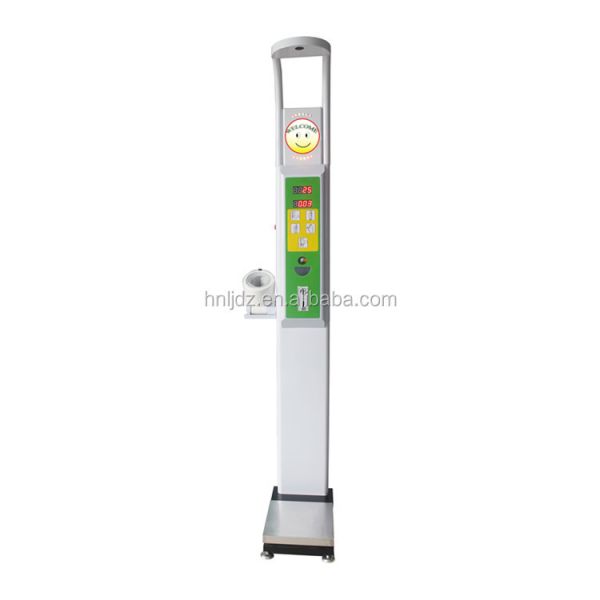 Quality Modern Electronic Coin Operated Height Weight Body Scale for Clinics Schools and Gyms for sale