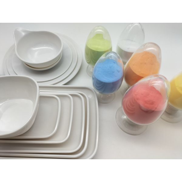 Quality Tableware Kitchenware Raw Material 100% Melamine Moulding Compound Powder for sale