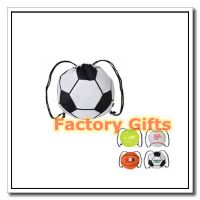 Quality Gym Nylon Football Shape Promotional Drawstring Bags Modern Design for sale