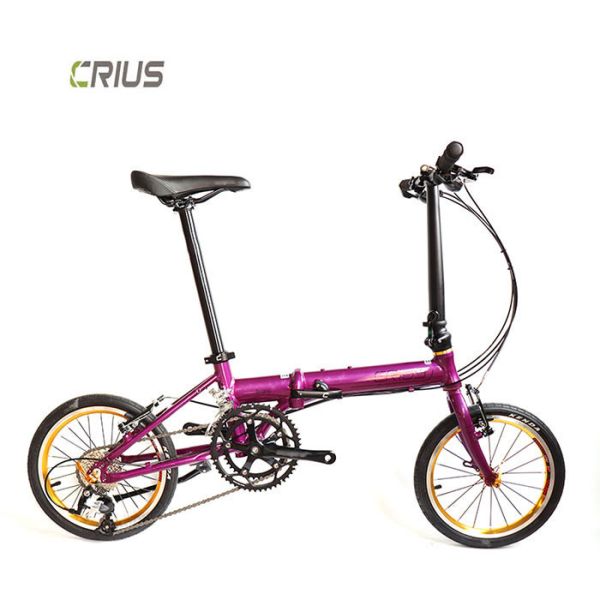 Quality Folding Bike Birdy 14inch Aluminum Alloy Fork Single Speed Adult Bike for sale
