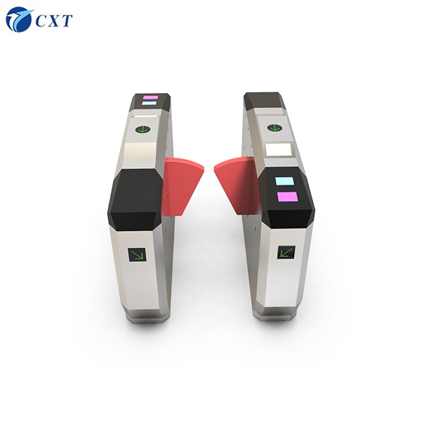 Quality QR Code Flap Barrier Gate with DC Brushed Motor and Automatic Reset for Secure for sale