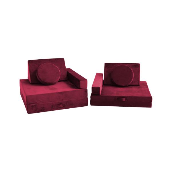 Quality Triangle Cushion Base Polyester Inner Liner Play Couch Set Sofa for sale