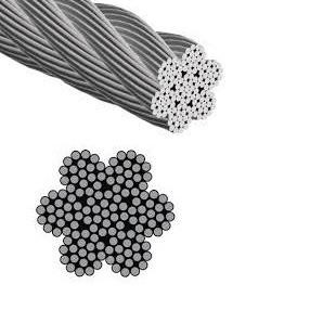 Quality 12mm 6*19 High-carbon steel wire Twisting process steel core Marine wire rope for sale